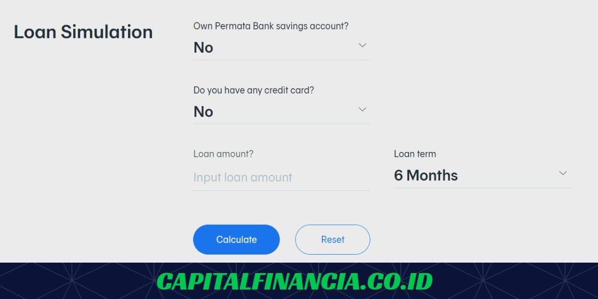 Cara Menggunakan KTA Permata Kalkulator